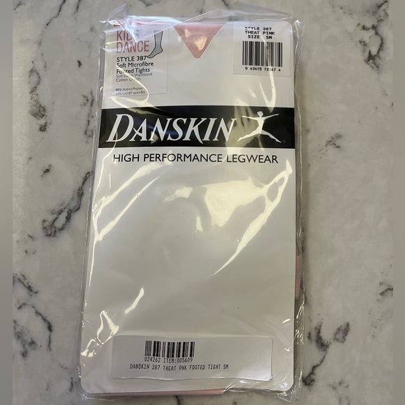 Danskin | Bottoms | Nwt In Package Girls Dance Pink Footed Tights ...